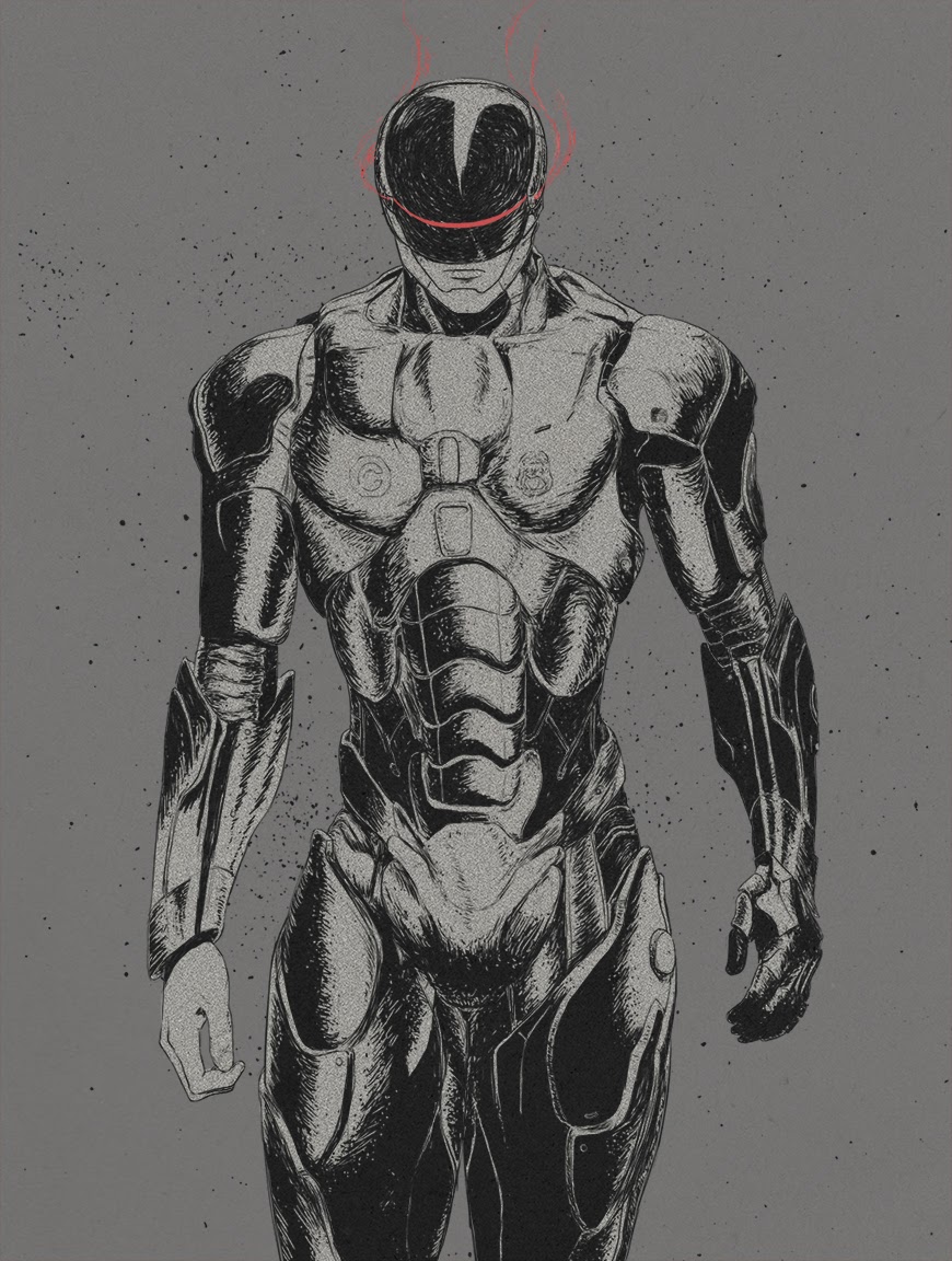 Head of Hadrian | Adrian Navarro: Robocop Illustration //// January ...