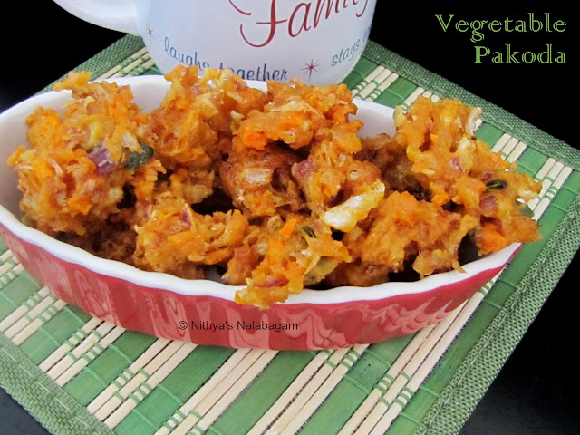 Vegetable Pakoda | South Indian Snacks |Nithya's Nalabagam
