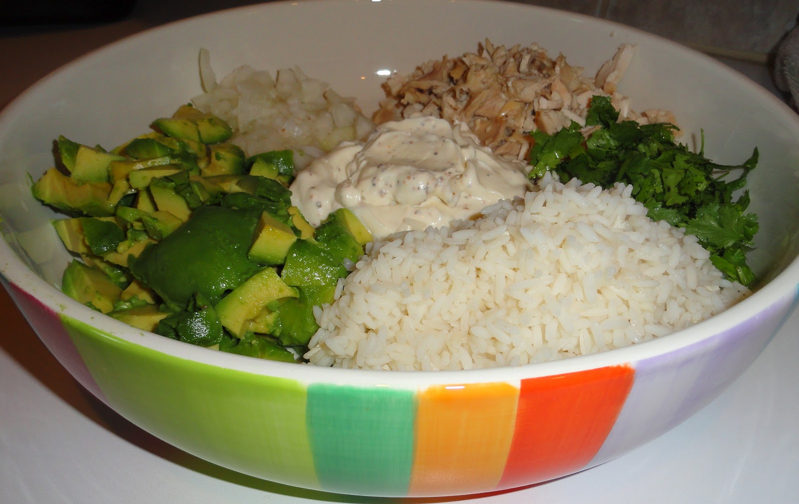 Oxford Impressions: Chicken Rice Avocado Salad