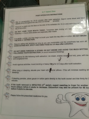 ronaleer crafts & kids: Care After Tooth Extraction