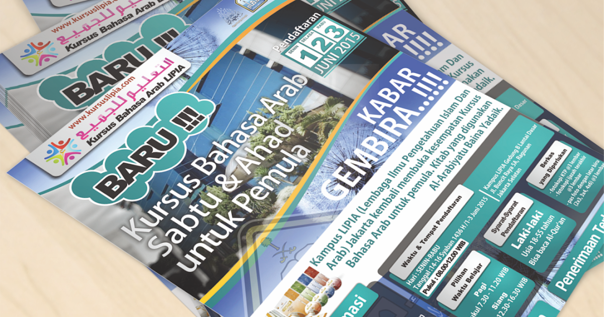 WIP Flyer Kursus Bahasa Arab LIPIA Jakarta ~ AdamLodie.Com