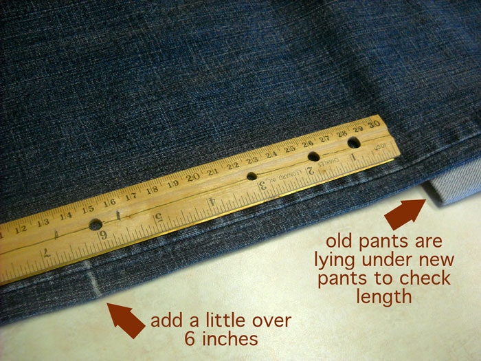 By Your Hands: Tuesday Tutorial - Shortening Jeans to Make Capri Length ...