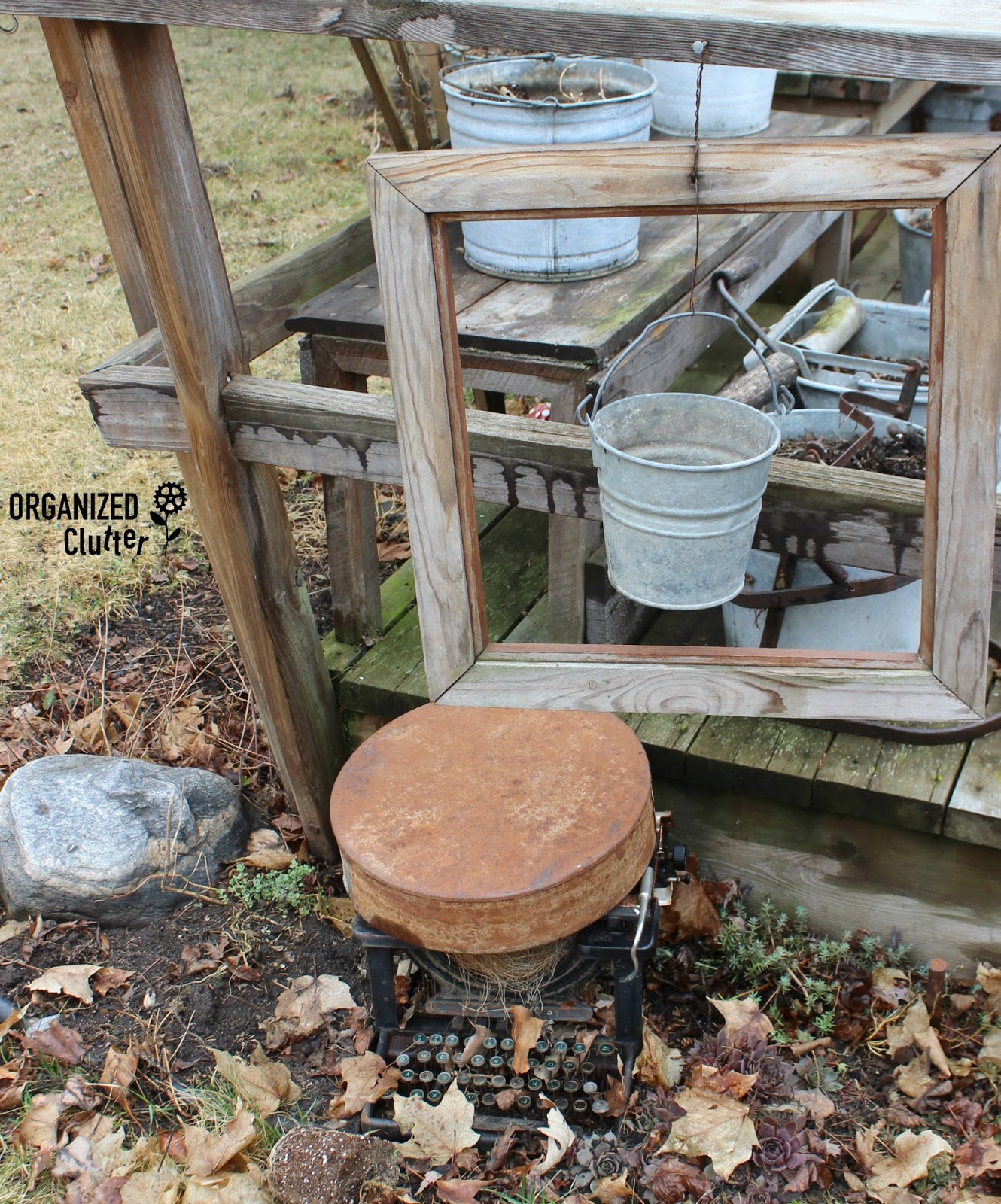 From Spring Junk Yard to Summer Junk Garden - Organized Clutter