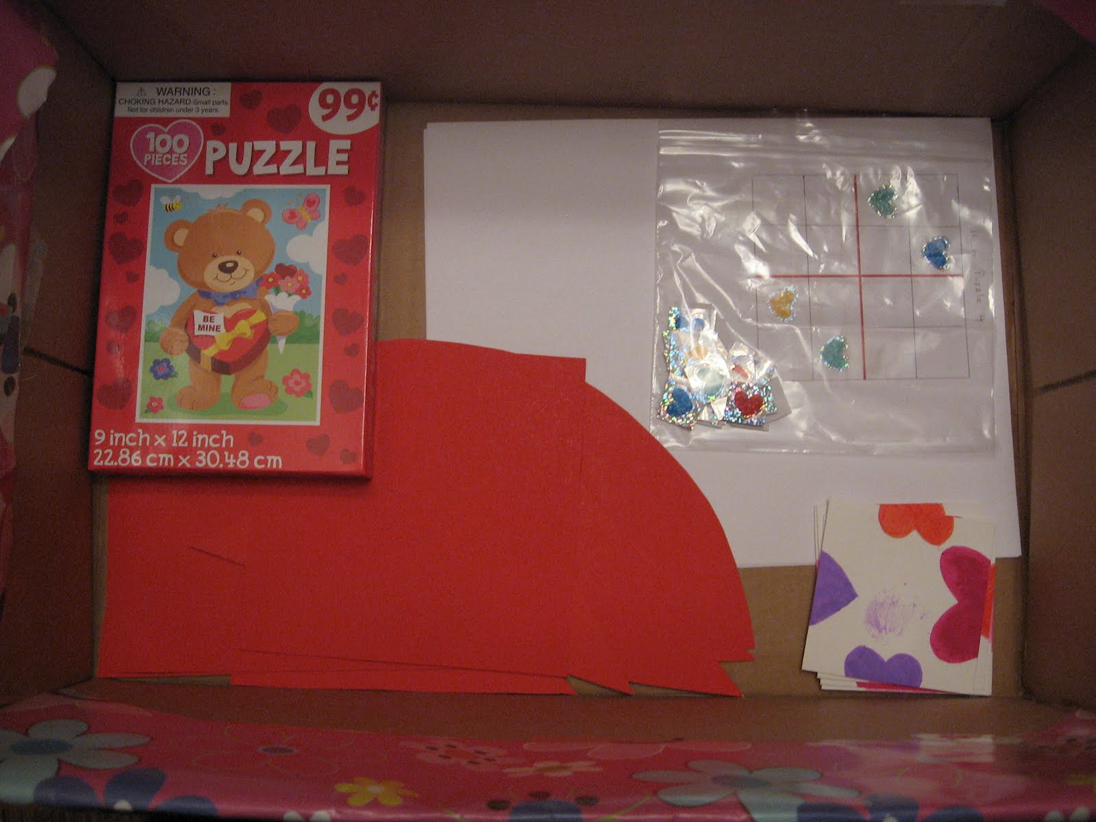 Almost Unschoolers: Valentine Surprise Activity Box, Day 6 - Puzzles