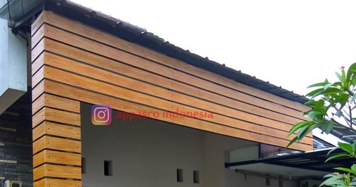 Splash Cladding Kayu GRC di Villa Bogor Indah - Jual Kanopi Termurah ...