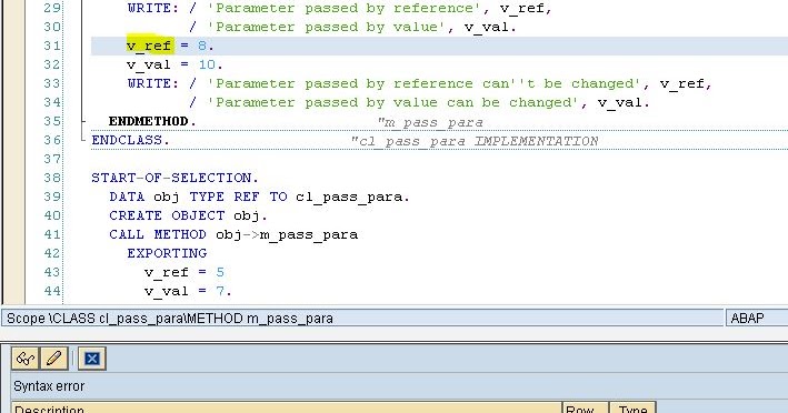 Import Parameters Passed by Reference and Passed by Value - LearnSapAbap