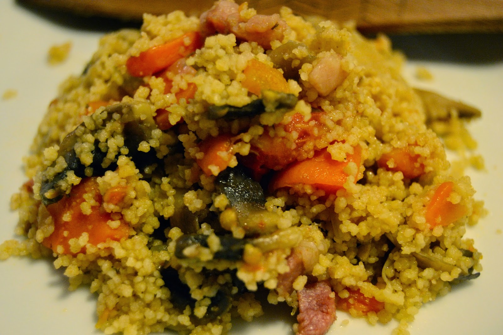 Cuscús con verduras y jamón - COCINAR PARA NUTRIR