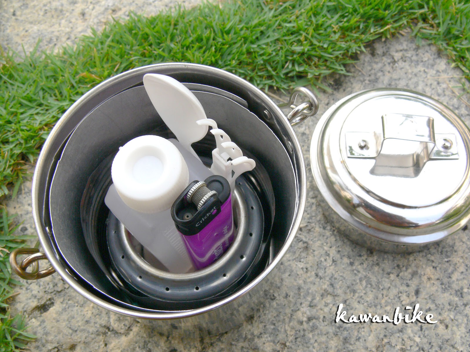 kawanbike: Ultralight DIY Stove - Mini Cook Kit