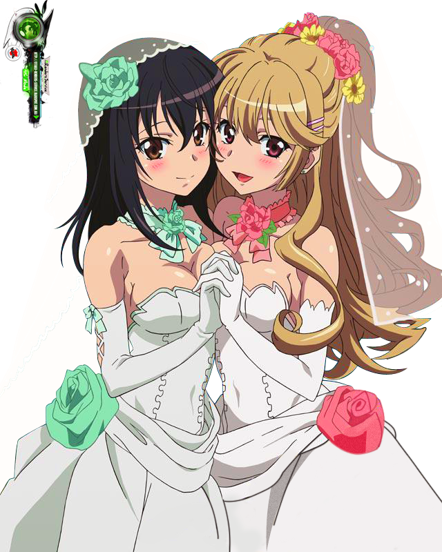 Safebooru 2girls Aiba Asagi Black Hair Blush Bow Breast Press Breasts