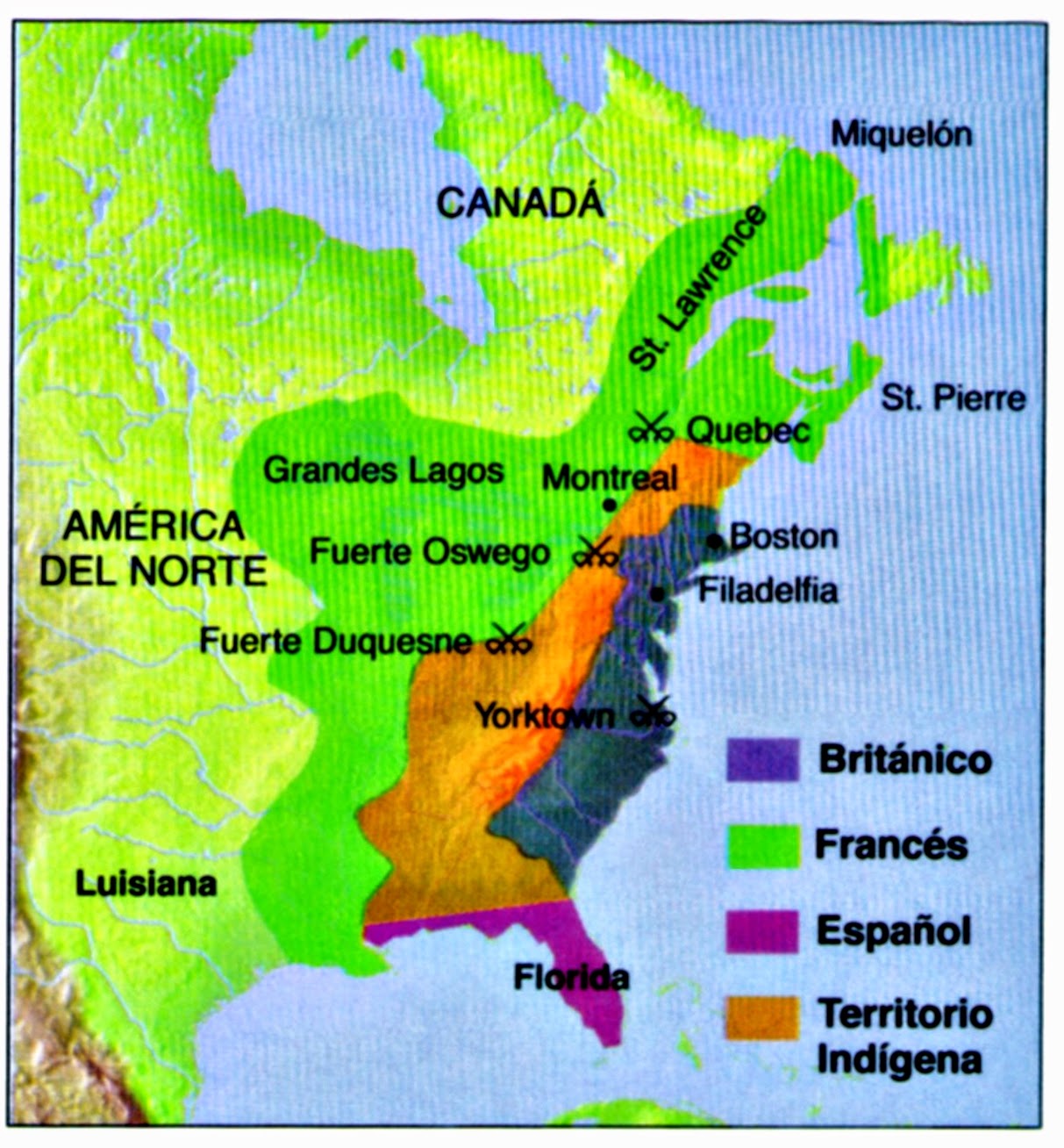 Norteamérica en la época colonial 1675 - 1791