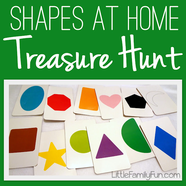 Little Family Fun: Shapes at Home Treasure Hunt