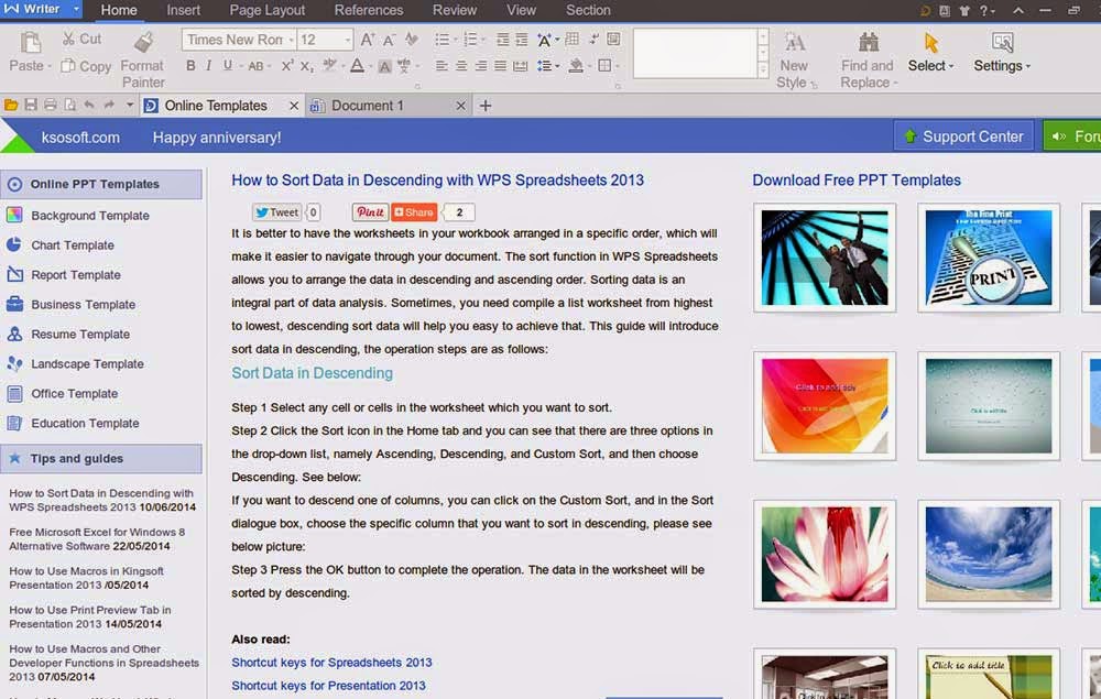 WPS, Office Gratis Terbaik Tablet Dan Smartphone - Technolagi