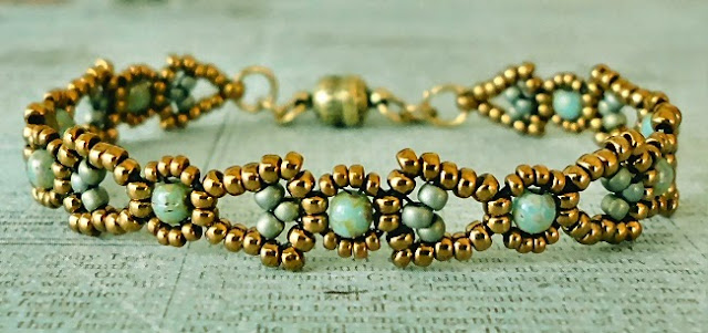 Linda's Crafty Inspirations: Free beading pattern: Art Deco Chain with ...
