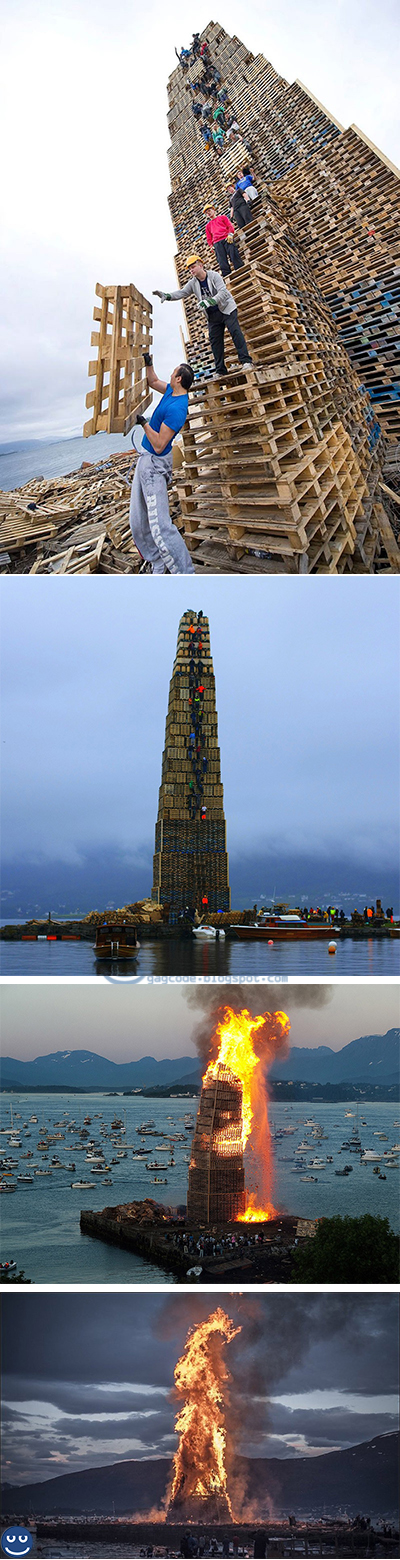 The world's biggest bonfire
