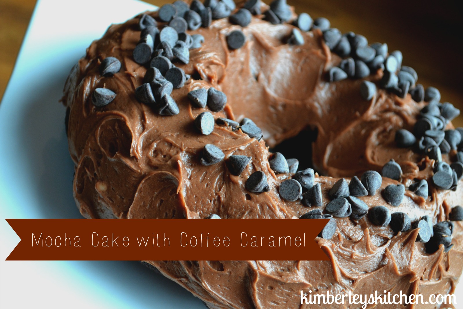 Mocha Cake with Coffee Caramel {recipe}