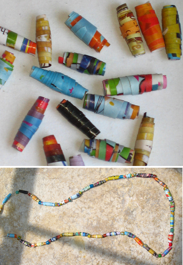 Rolled Paper Beads | Munchkins and Mayhem