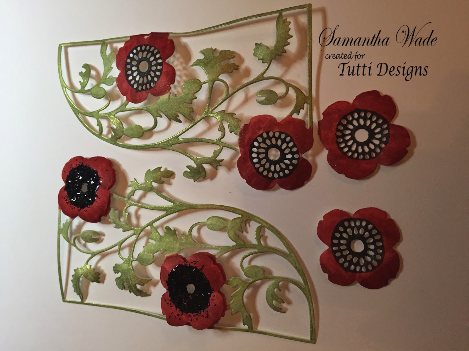 Craft Room Delights by Samantha Wade: Poppy Edge by Tutti Designs.
