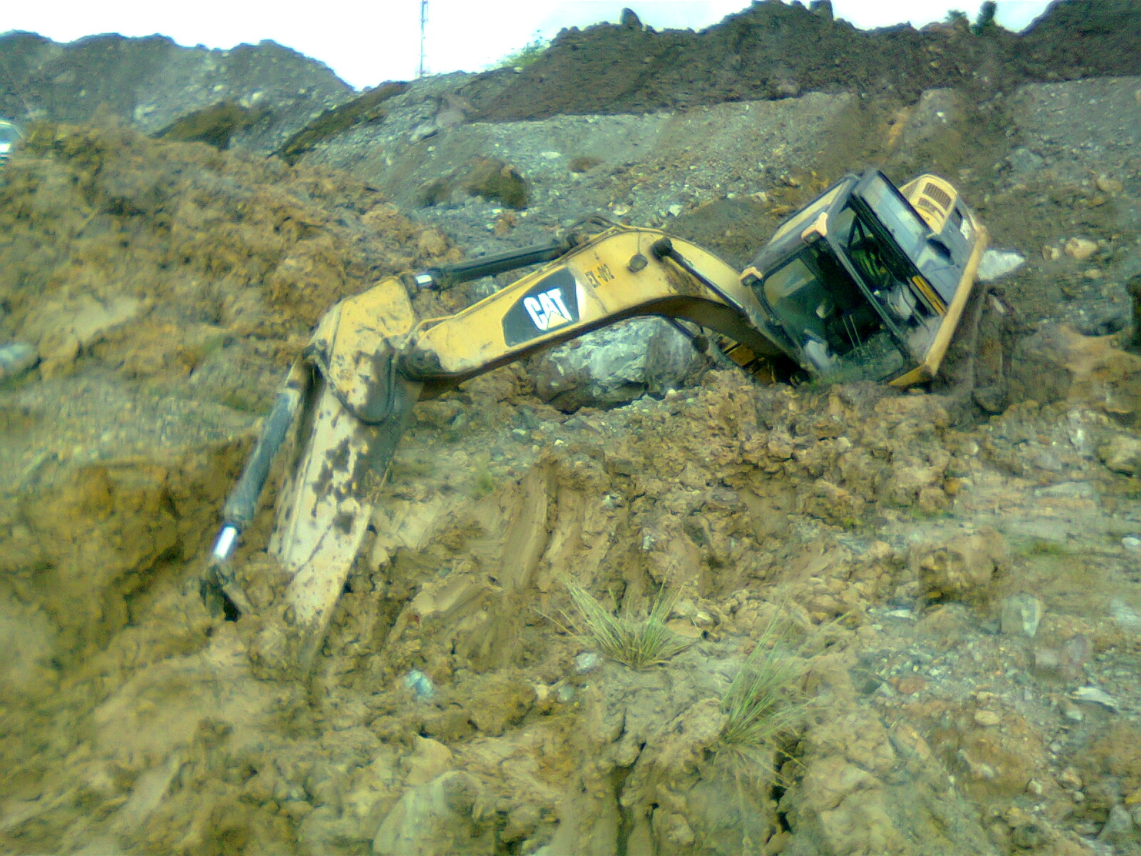 Mining Mayhem: Bogged Excavator