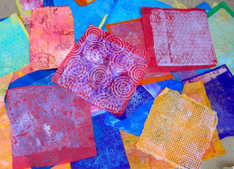 Mixed Up Art: Fun With Bleeding Art Tissue