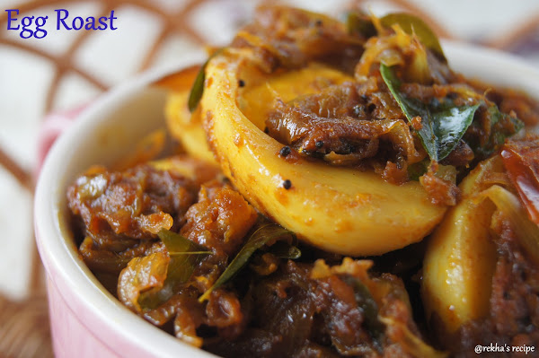 Egg roast - kerala style :: Rekha's Recipe