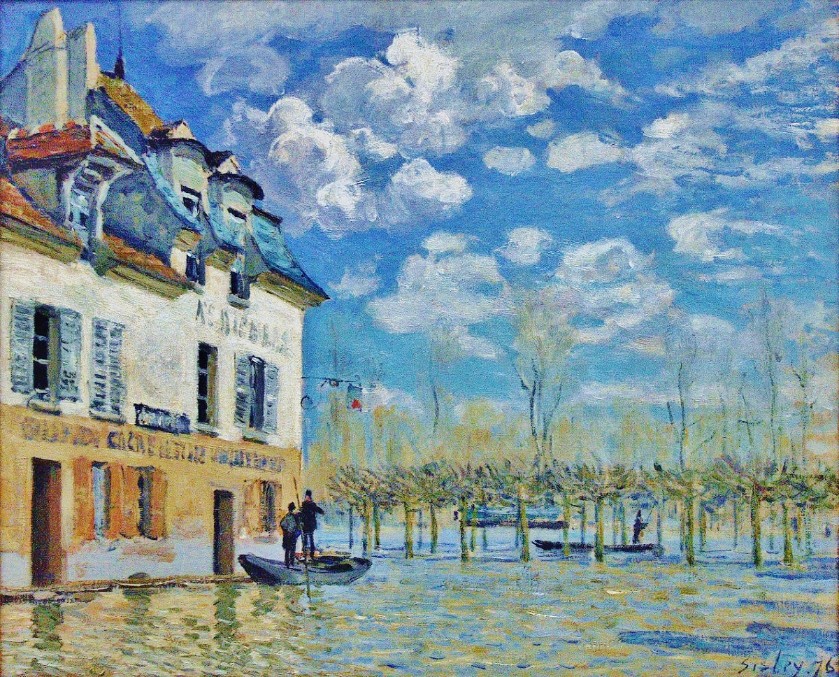 sauvage27: LA BARCA DURANTE L'INONDAZIONE, PORT-MARLEY (Boat during the ...