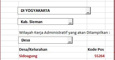 Tips-tips Rumus Excel: Aplikasi Lacak Kode Pos dan Lacak KTP