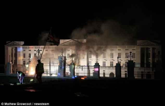 Buckingham Palace on Fire