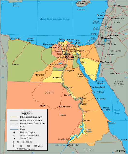 MAPAS DO EGITO - Geografia Total™