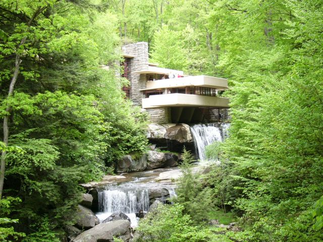 Falling Water - House on waterfall