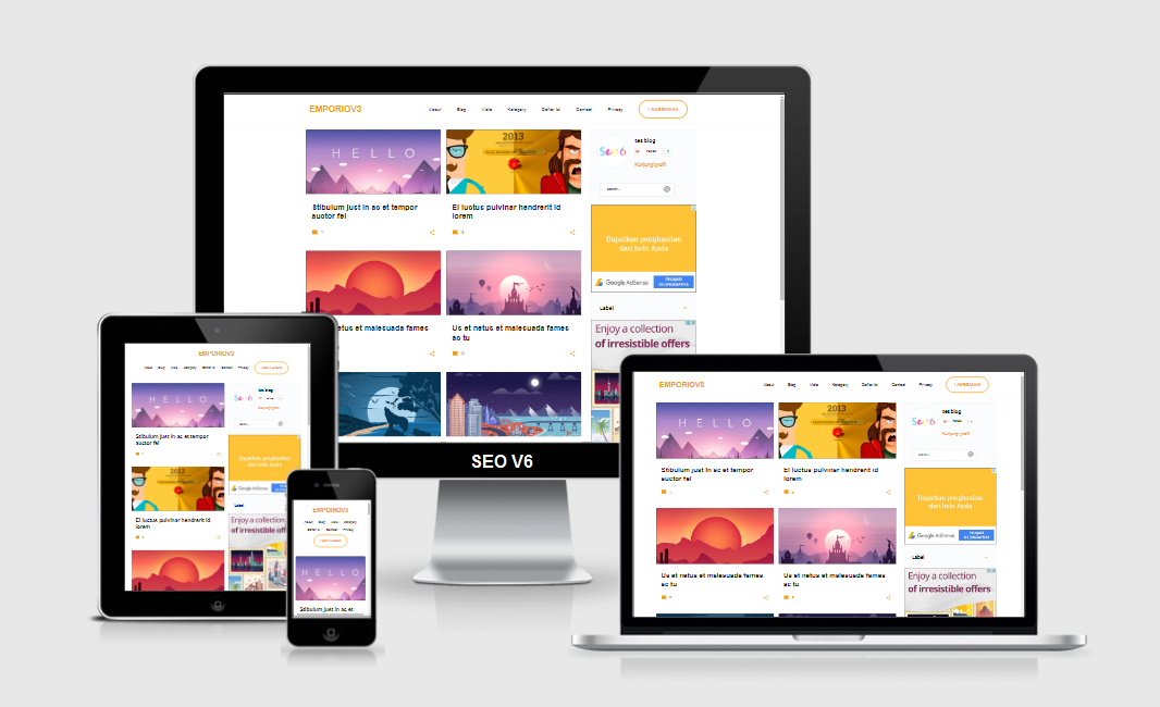 Free Premium Blogger Template SEO Friendly