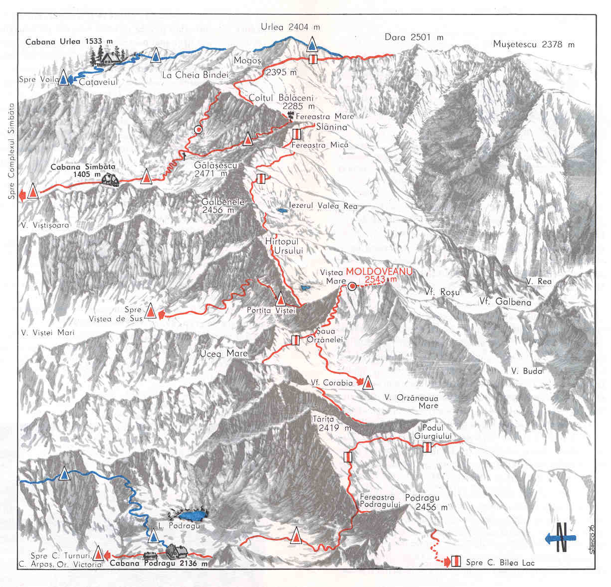 Blogu lu' Bury: Harti Creasta Fagaras 3D