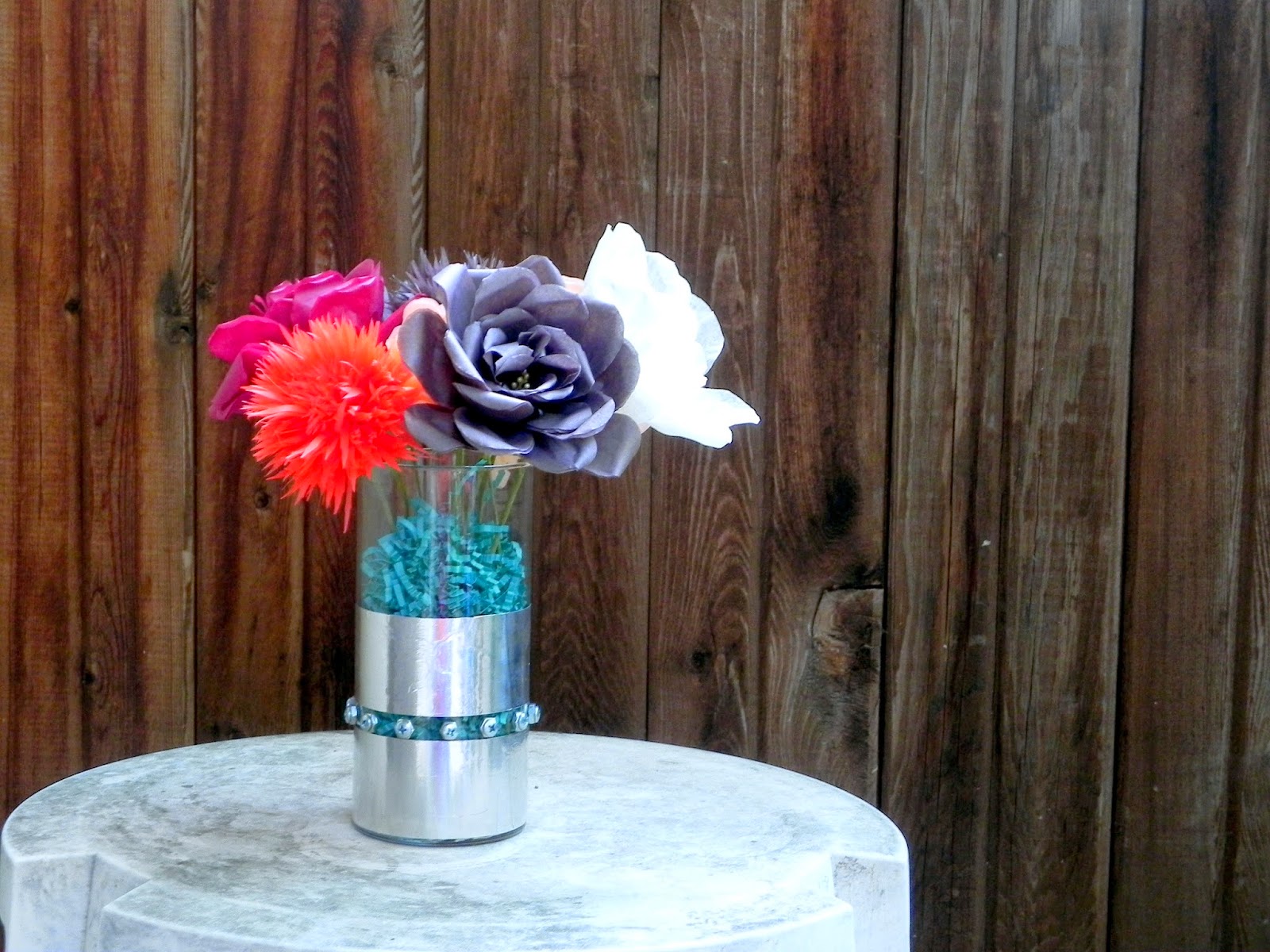 Smart n Snazzy: DIY ~ Riveted Vase
