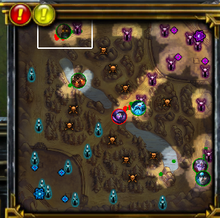 The mini map of League of Legends, a... - The League Culture