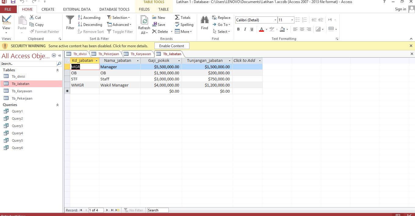 Ferriansyah Aminuddin: Belajar Query relasi dasar menggunakan database ...