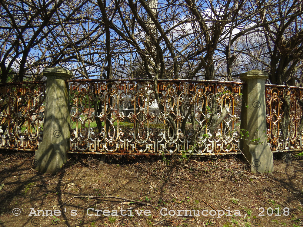 Anne's Creative Cornucopia: Cemetery Iron Gates and Fence - Photograph