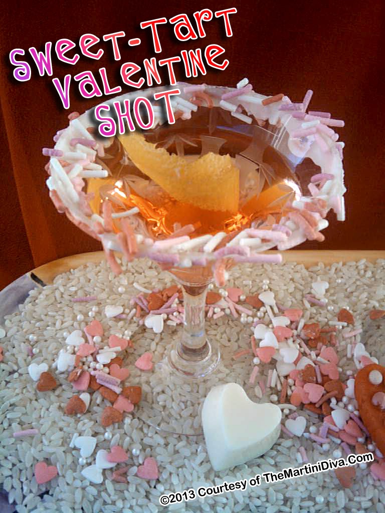 The MARTINI DIVA: CUPID'S SHOTS - Valentine Cocktail Shots
