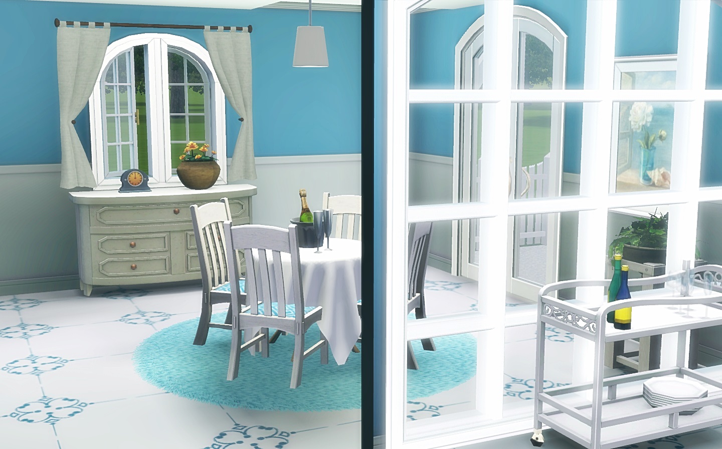 Simply Blue - House The Sims 3 - Via Sims