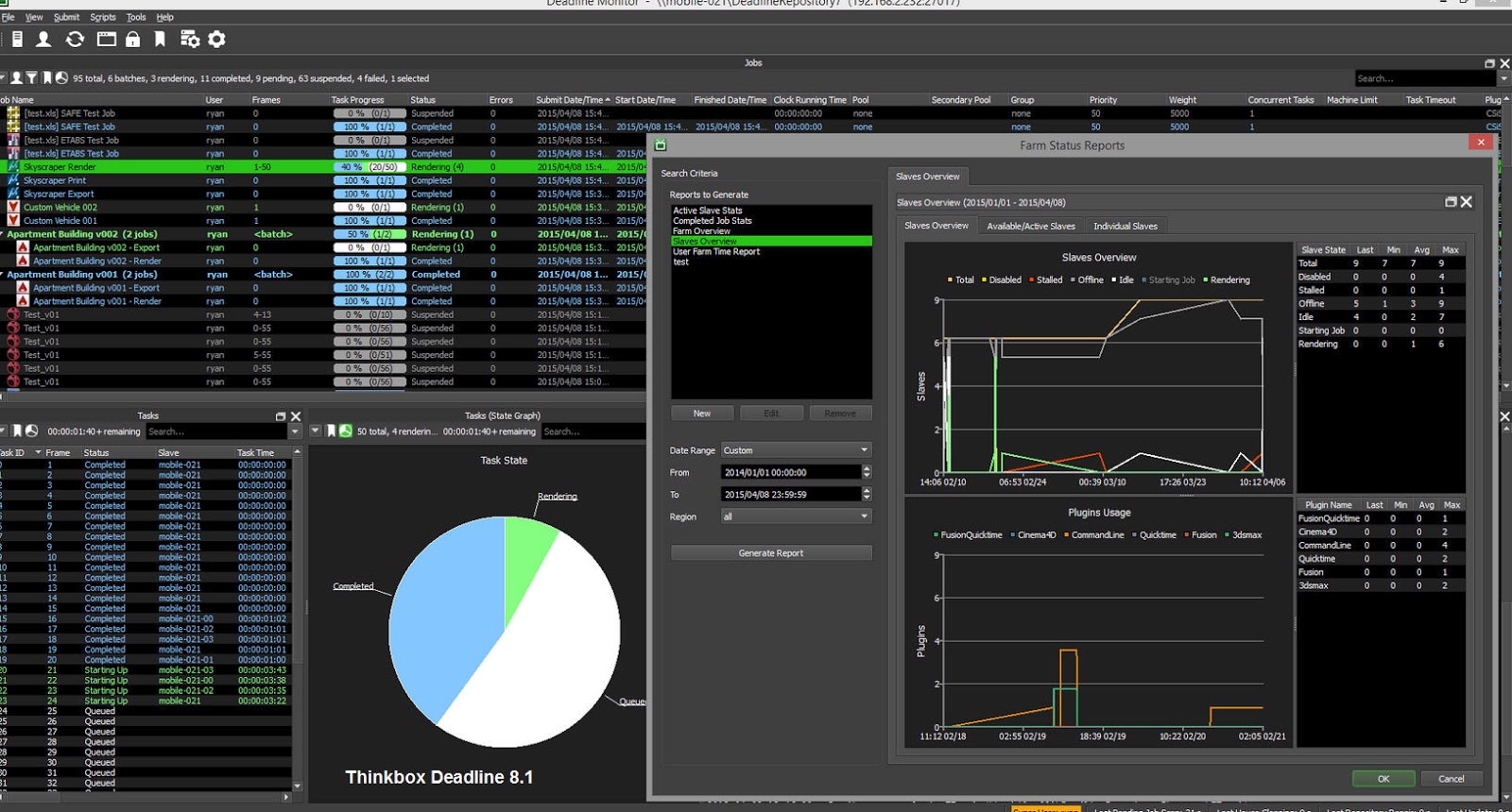 Thinkbox Deadline 8.1 Beta Is Now Open | Computer Graphics Daily News