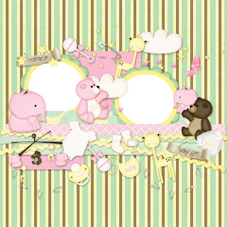 KatyBugScraps: Rainbow Frame Freebie