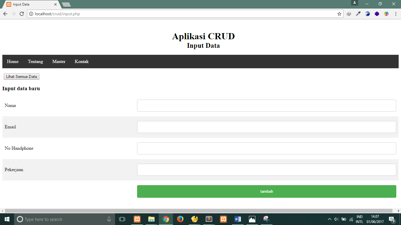 Crud Part 1 Insert Data Dengan Php Dan Mysqli