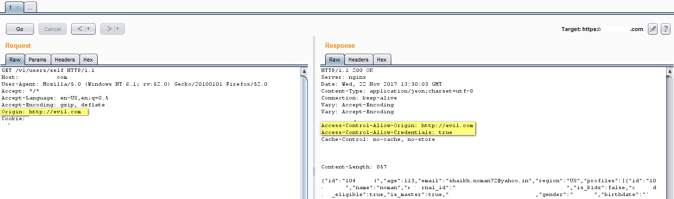 Exploiting CORS Misconfiguration using XSS