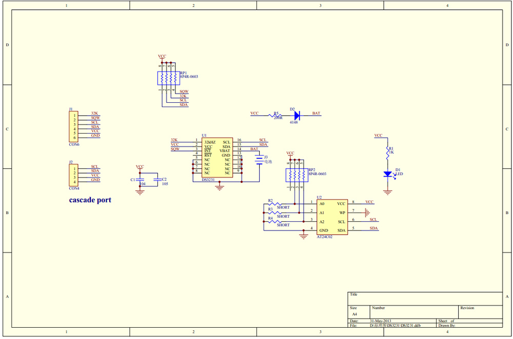 Moja Elka: Moduł RTC DS3231 i EEPROM AT24C32