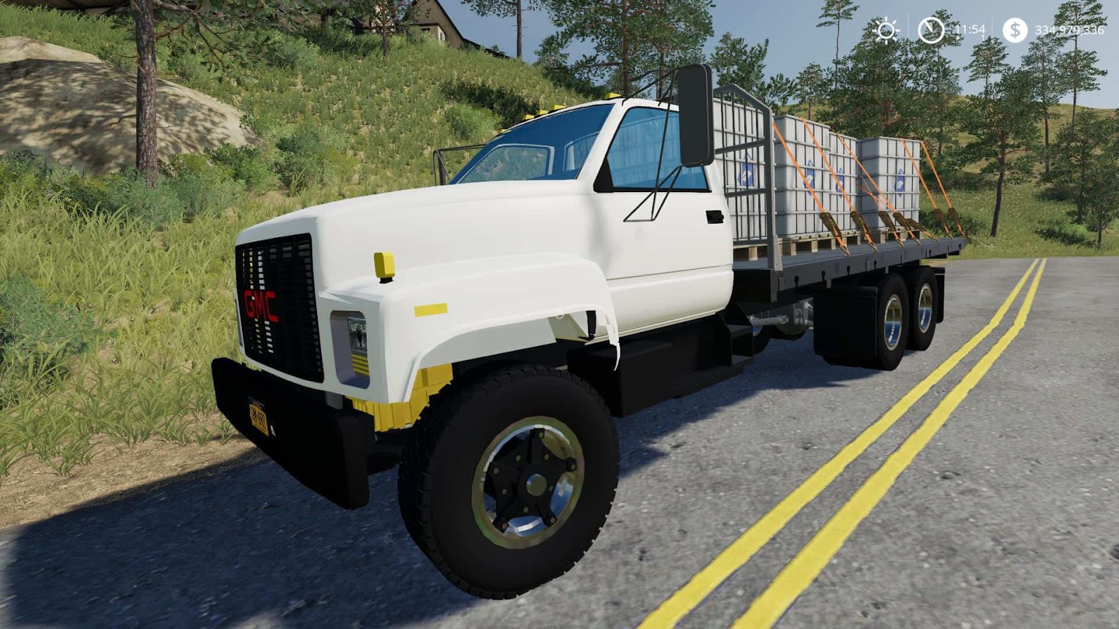 FS19 GMC Flatbed v1.0 - converted - FS 19 & 22 USA Mods Collection