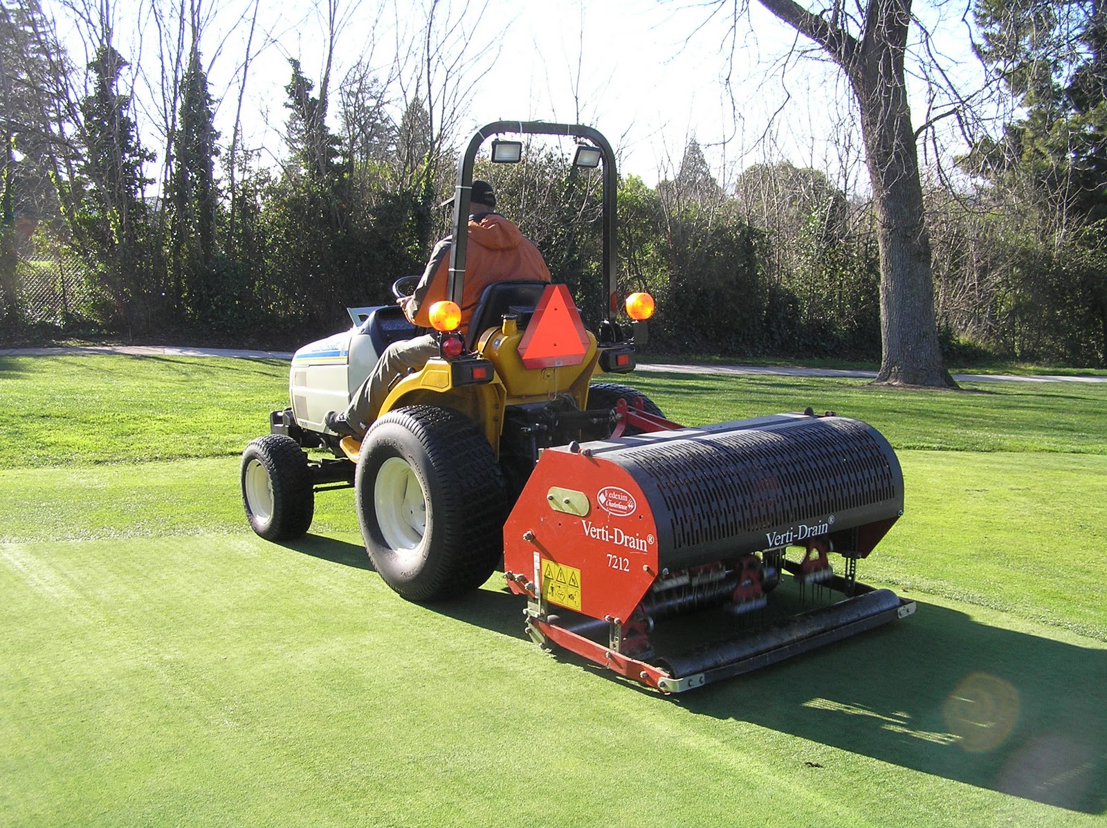 Claremont Turf Department: Solid Tine Aeration This Week