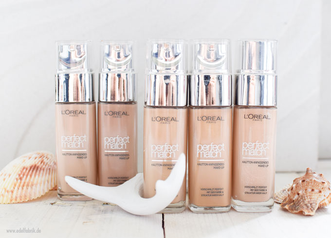 L'Oréal Perfect Match Foundation / Die 29 Nuancen des L'Oréal Make-Up ...
