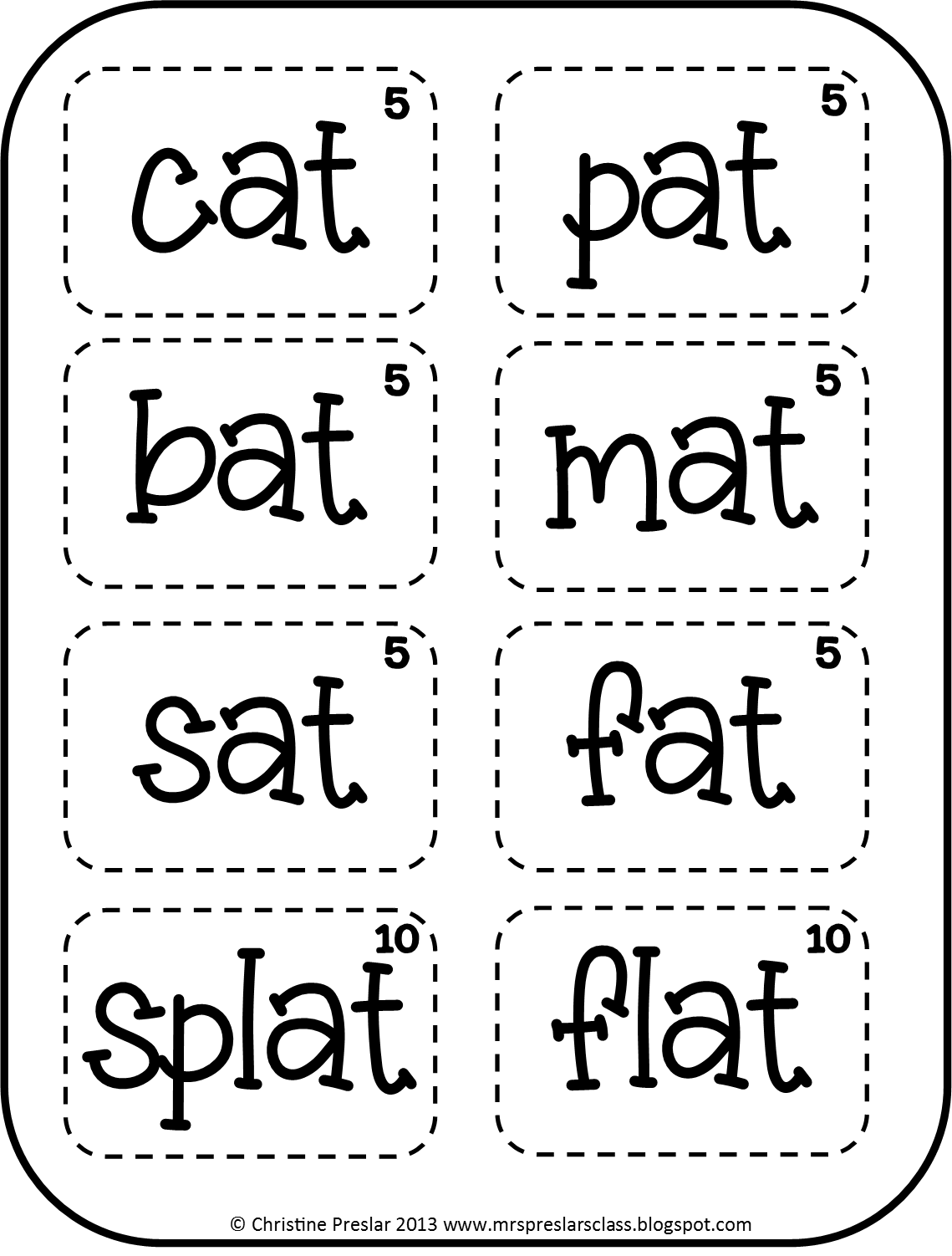 Preslar's Place: "Scat Cat!" - A New Short 'a' Reading Game - On Sale ...