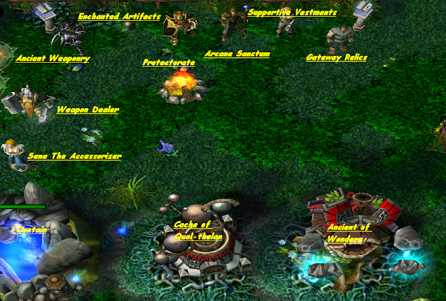 HardCore DotA: Items and names of shops in DotA