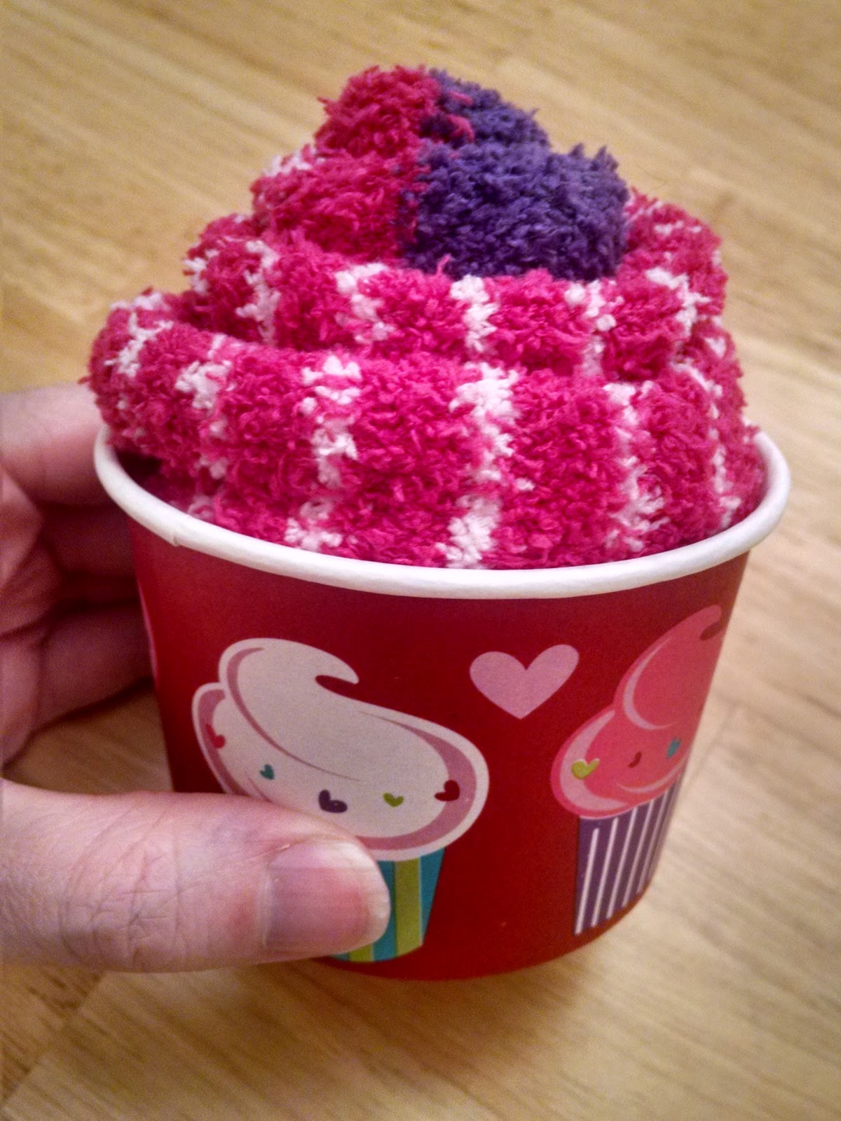 Must Run in the Family: Fuzzy Sock Cupcakes