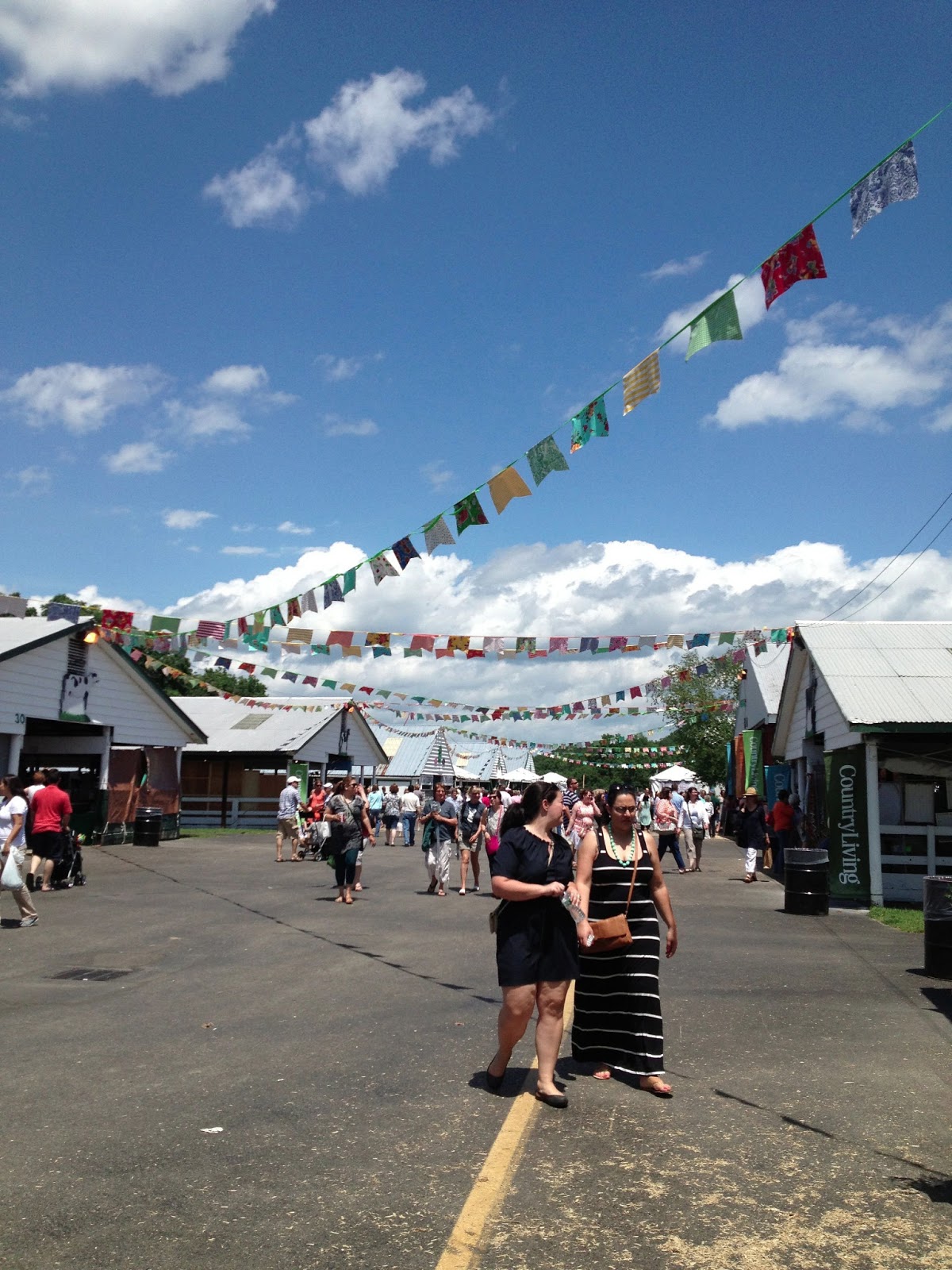 ModernJune: Oilcloth Fair Flags for Country Living