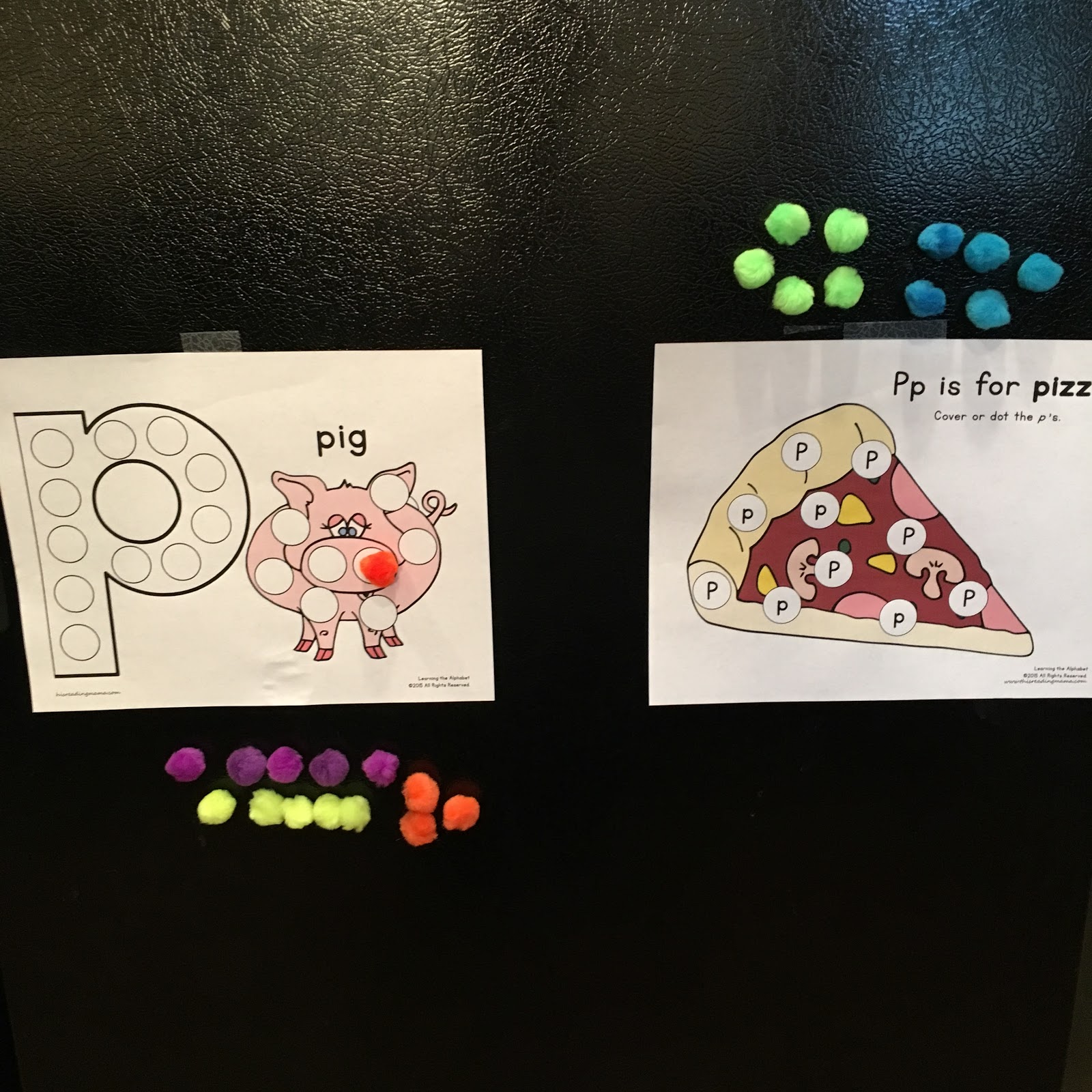 Letter P Activities (ages 3 & 22 months)